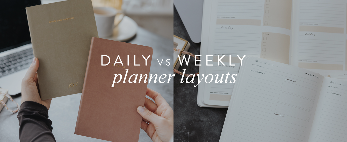 Daily vs. Weekly Undated Planner: Which one's for you? – The Inspired ...