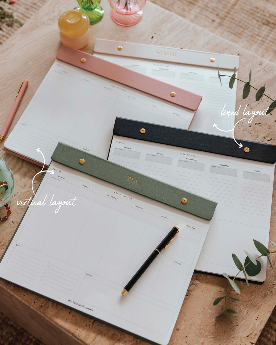 Refillable Weekly Notepad - Vertical – The Inspired Stories