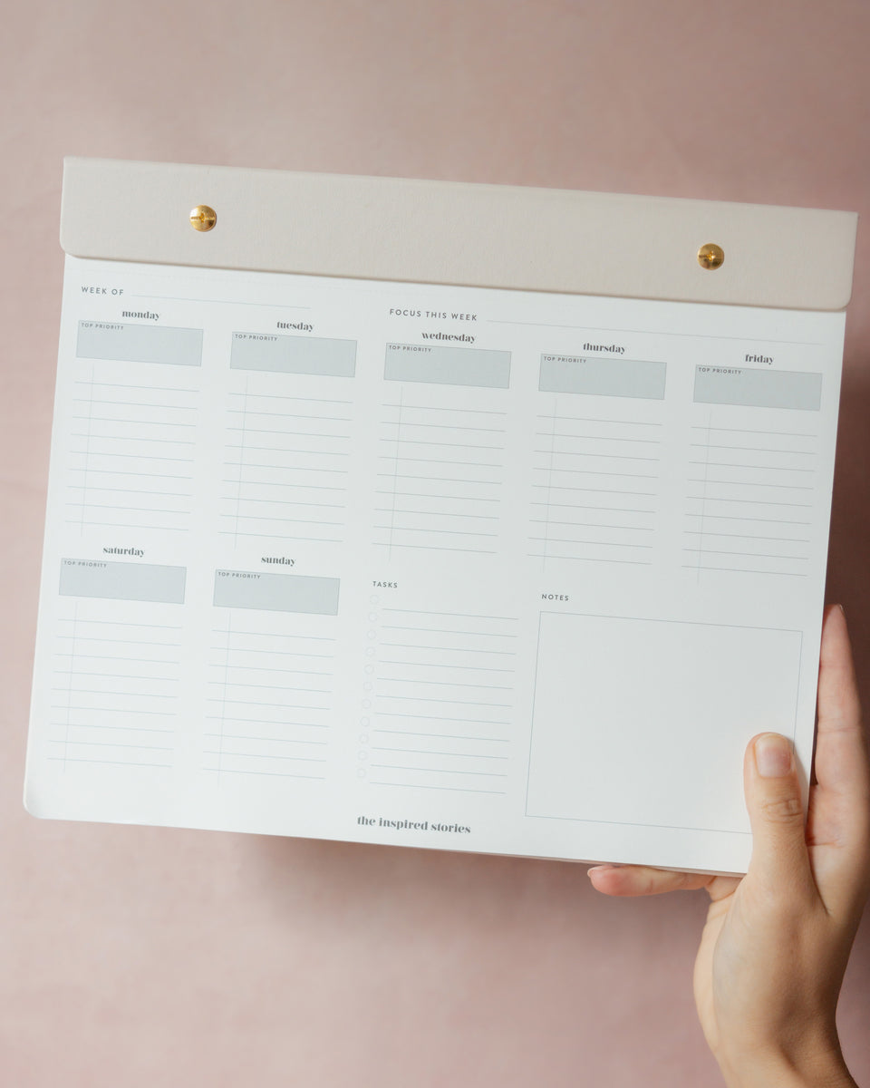 Refillable Weekly Notepad - Lined – The Inspired Stories