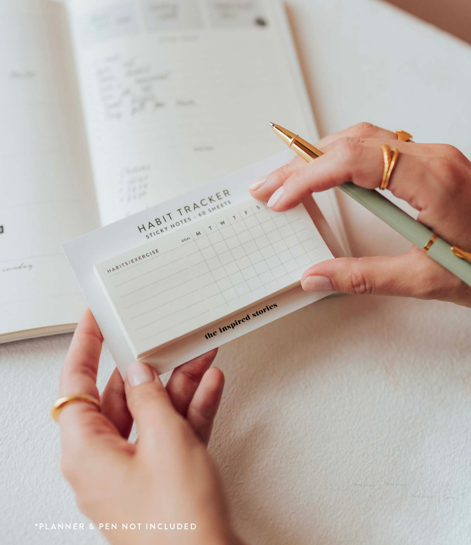 Habit Tracker Sticky Notes – The Inspired Stories