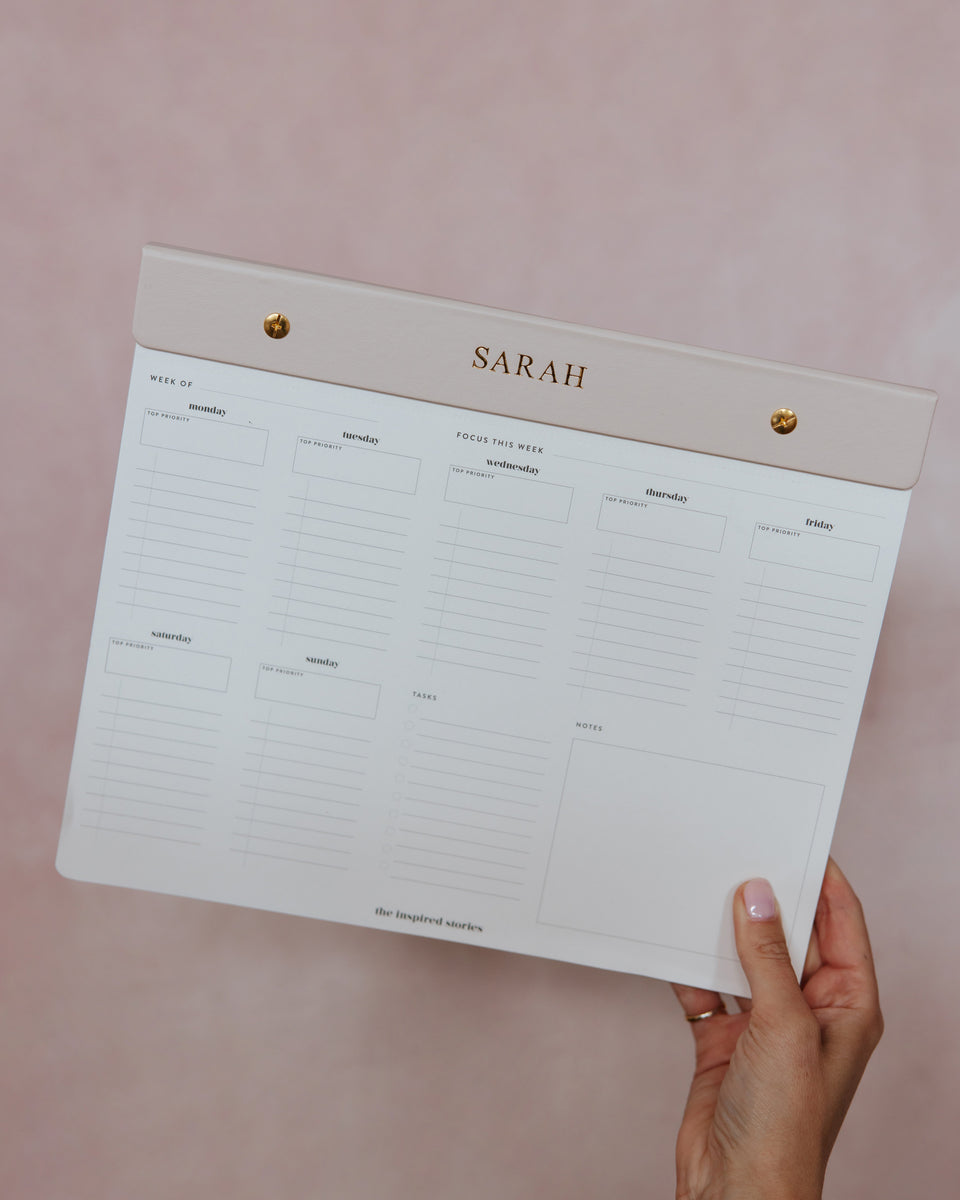 Refillable Weekly Notepad - Lined – The Inspired Stories