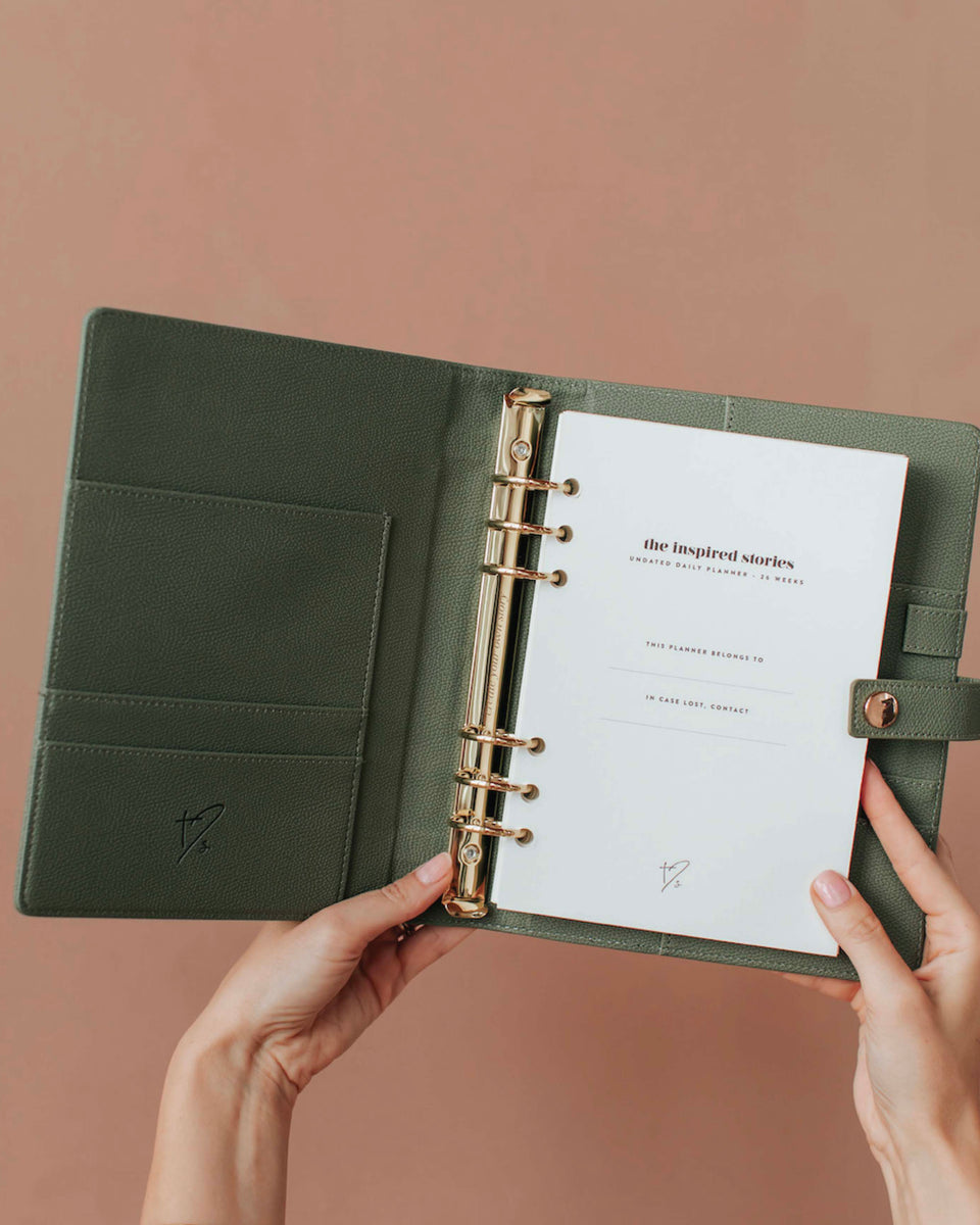 Undated Daily Planner Ring Binder Set – The Inspired Stories