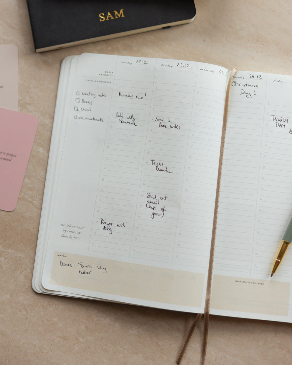 Undated Vertical Weekly Planner – The Inspired Stories