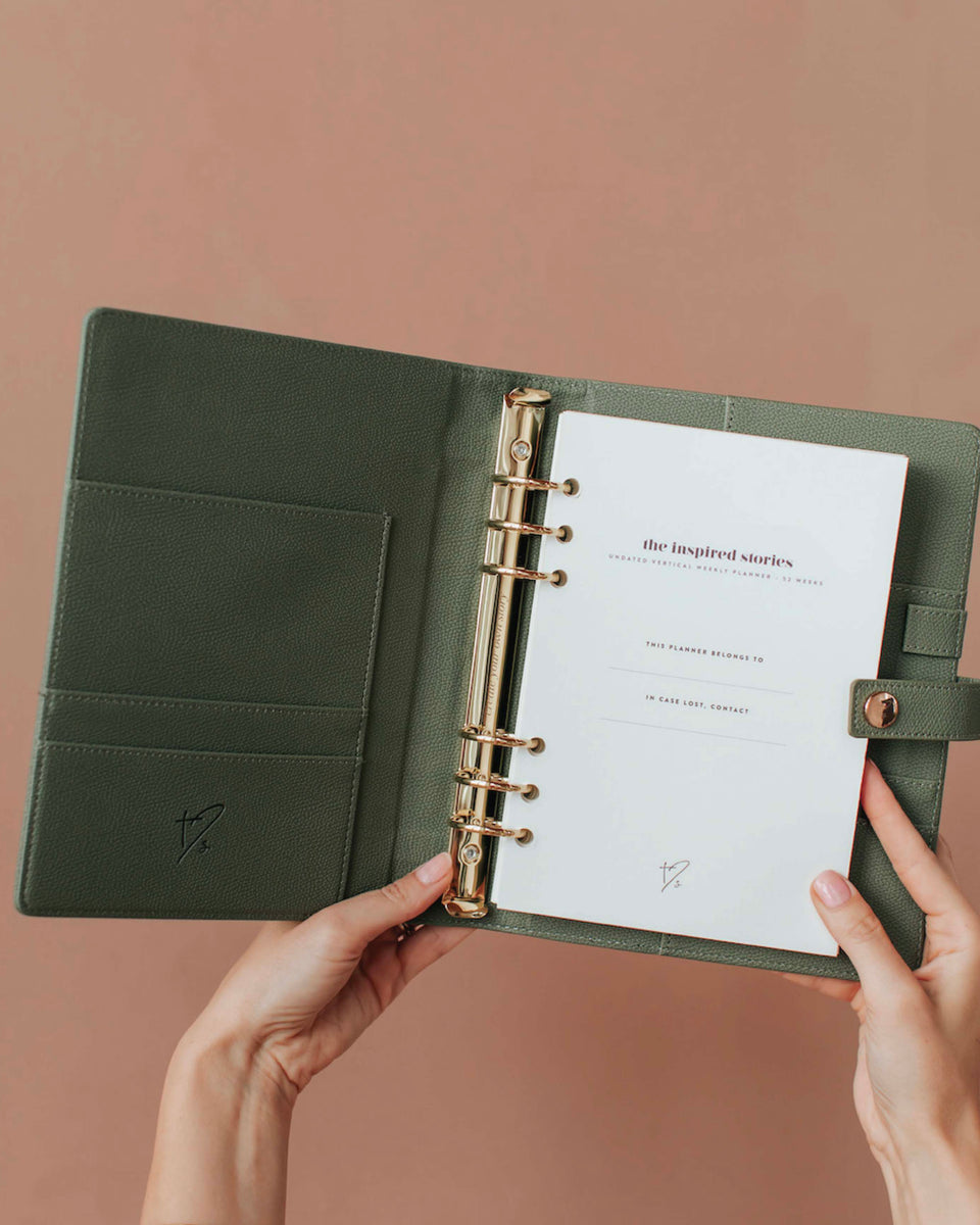 Undated Vertical Weekly Ring Binder Planner Set – The Inspired Stories