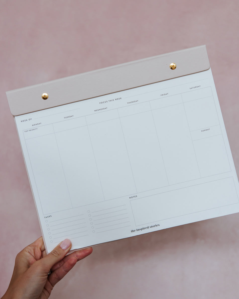 Refillable Weekly Notepad - Vertical – The Inspired Stories